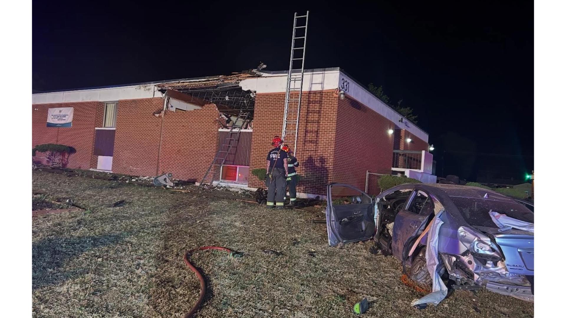 Vehicle crashes into church in Security-Widefield | 9news.com