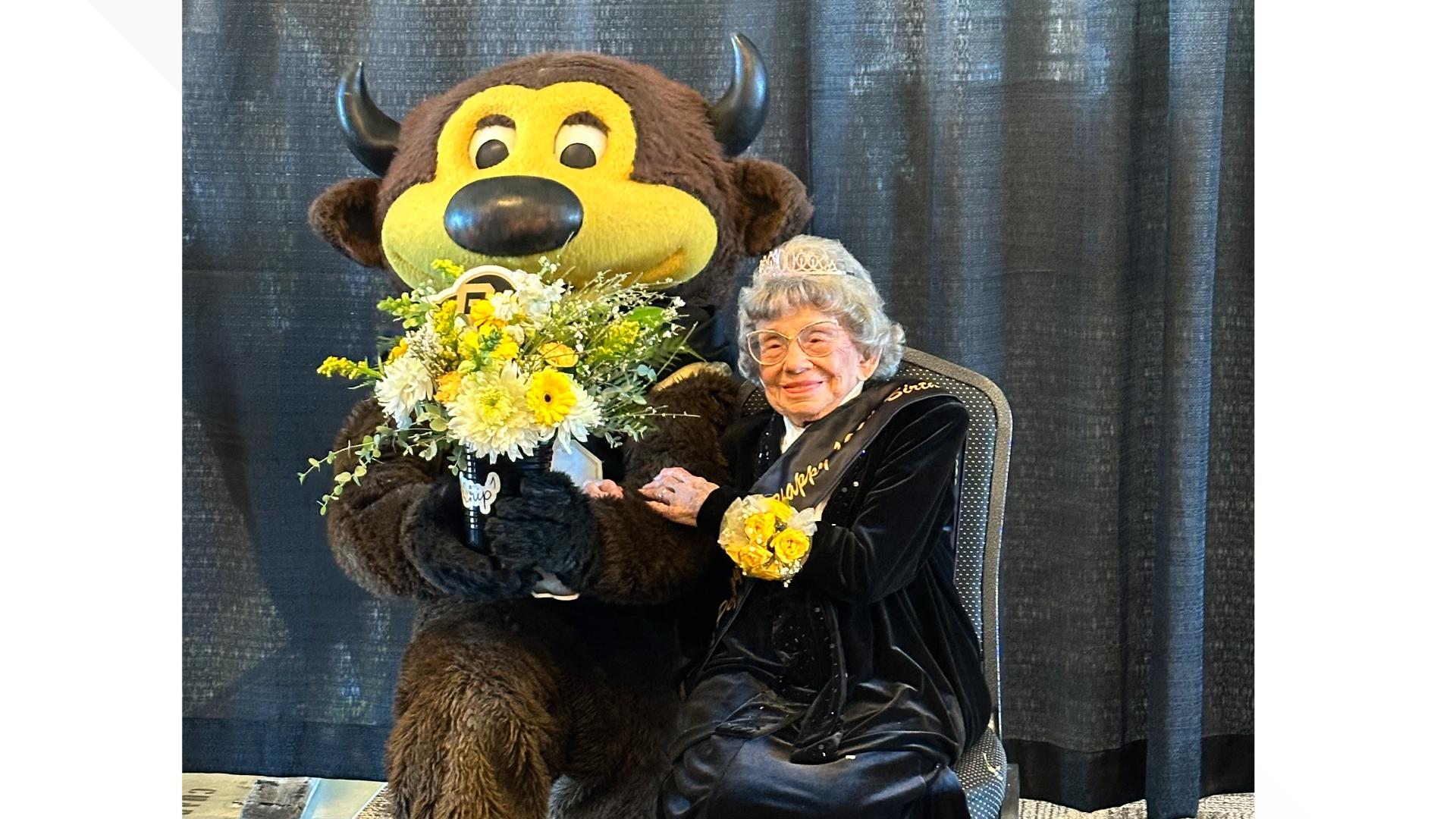Colorado Buffaloes superfan Peggy Coppom turning 100 | 9news.com