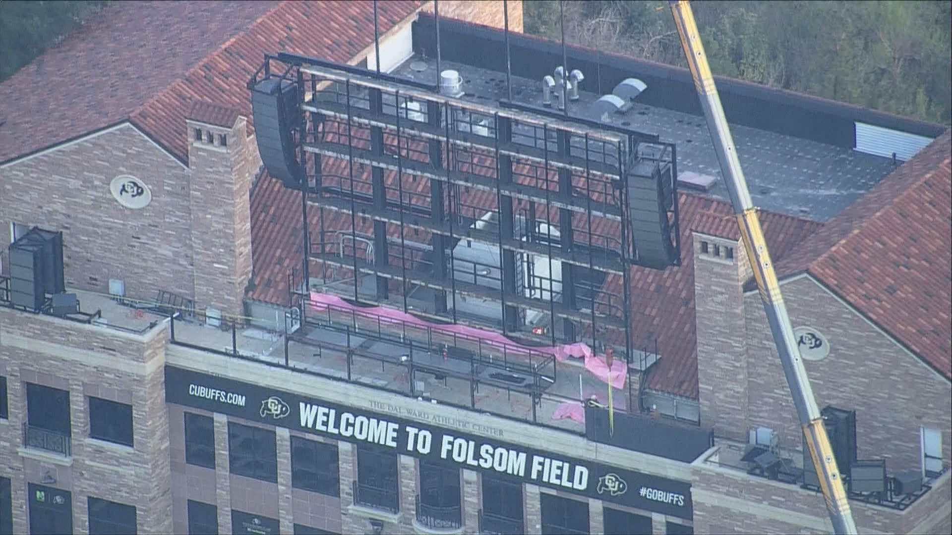 Colorado Athletics installing new video scoreboard at Folsom Field ...