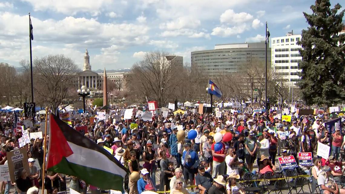 'No Kings' protests held across Colorado Saturday | 9news.com