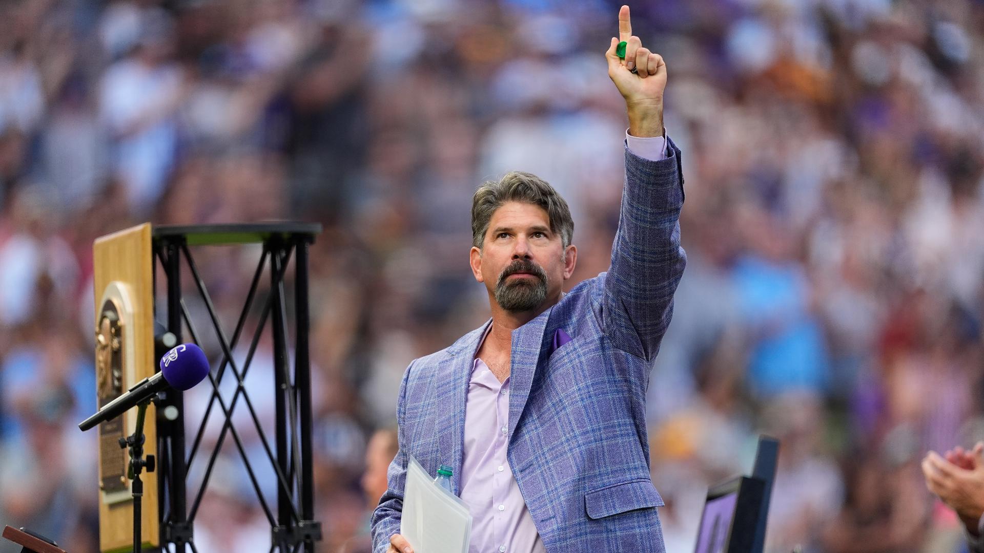 PHOTOS | Todd Helton honored for HOF at Coors Field | 9news.com