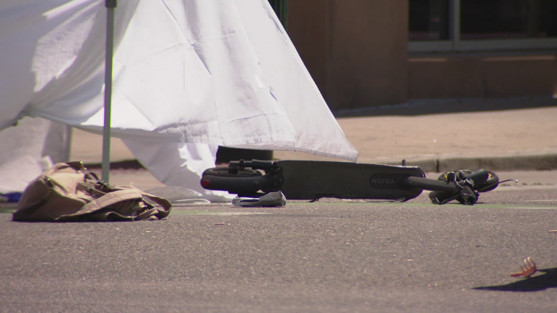 Scooter rider killed in crash at 20th and Lawrence in Denver | 9news.com