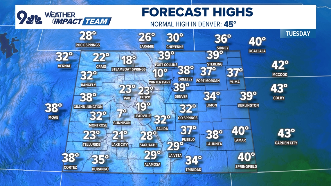 Denver, Colorado, Front Range weather forecast | 9news.com