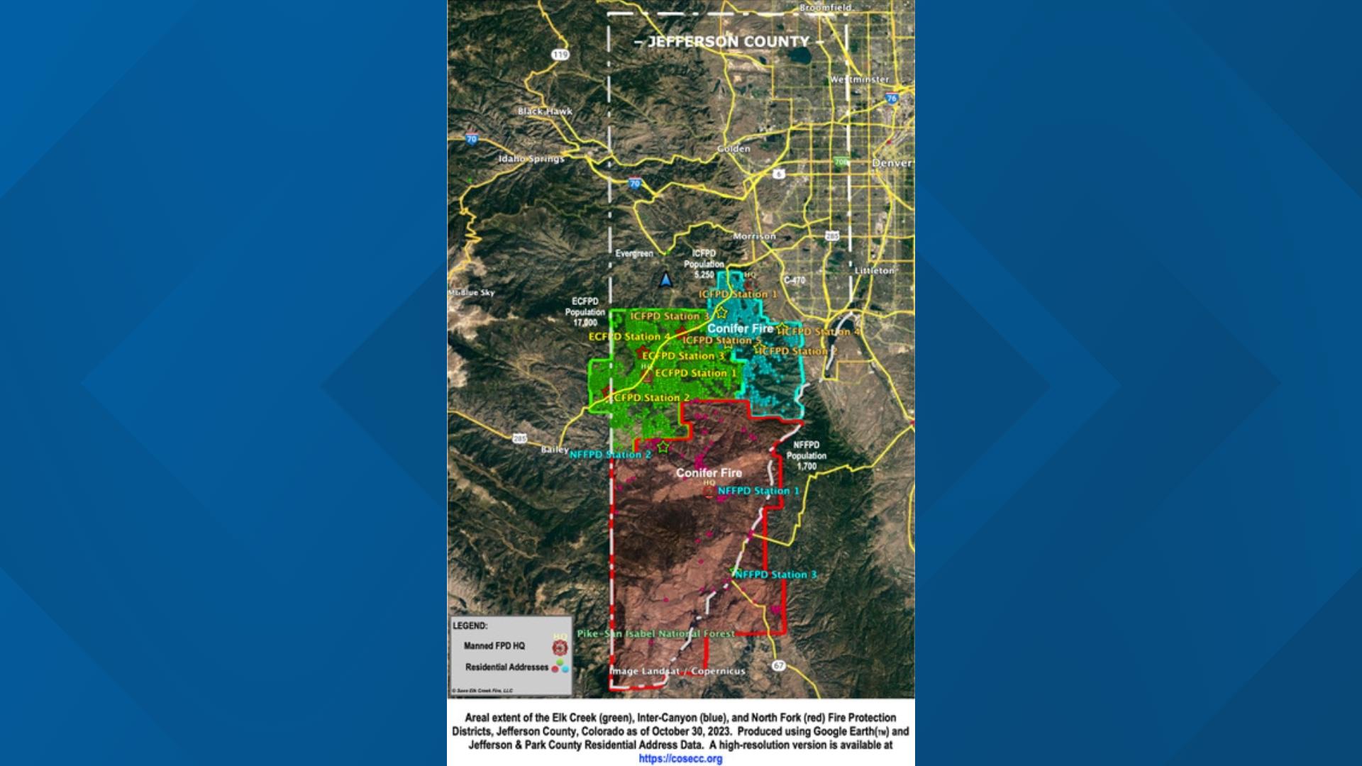 Here's why Elk Creek Fire missed out on the Conifer Fire merger | 9news.com