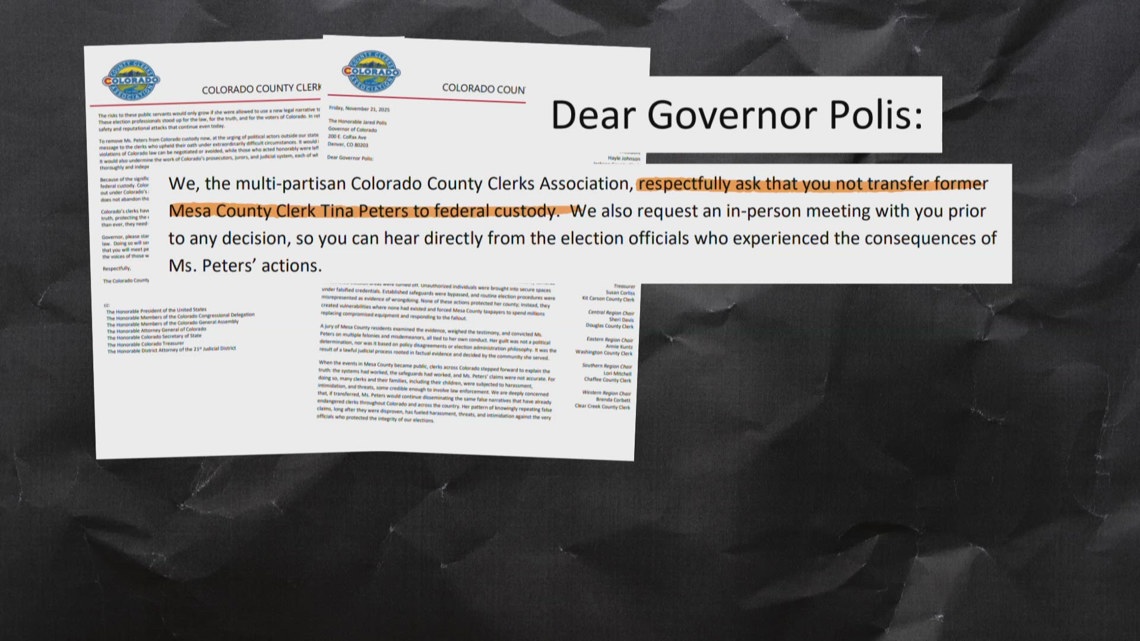 Colorado officials, county clerks urge Polis not to transfer Tina ...