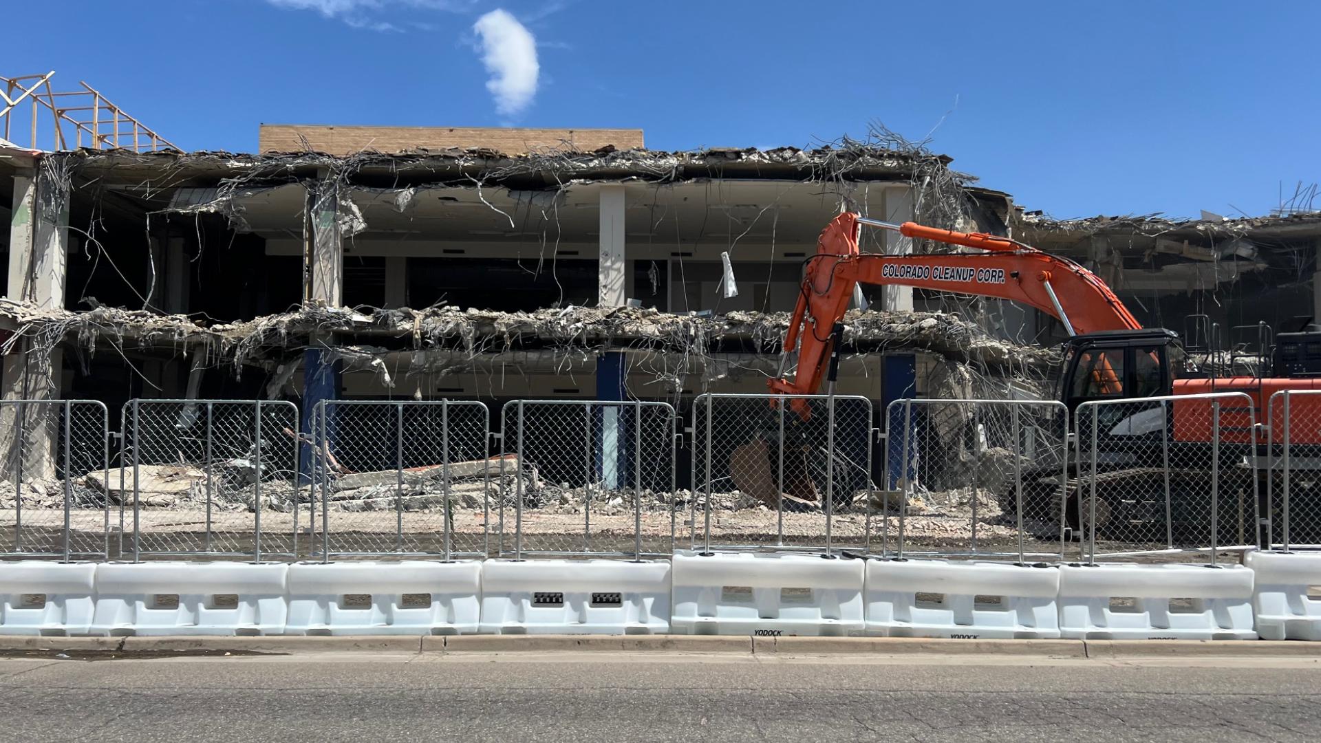 Former Sears store demolished in Denver for redevelopment project ...