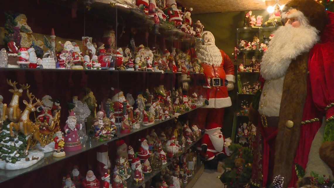 Family's special collection includes 7,000 Santa figurines | 9news.com