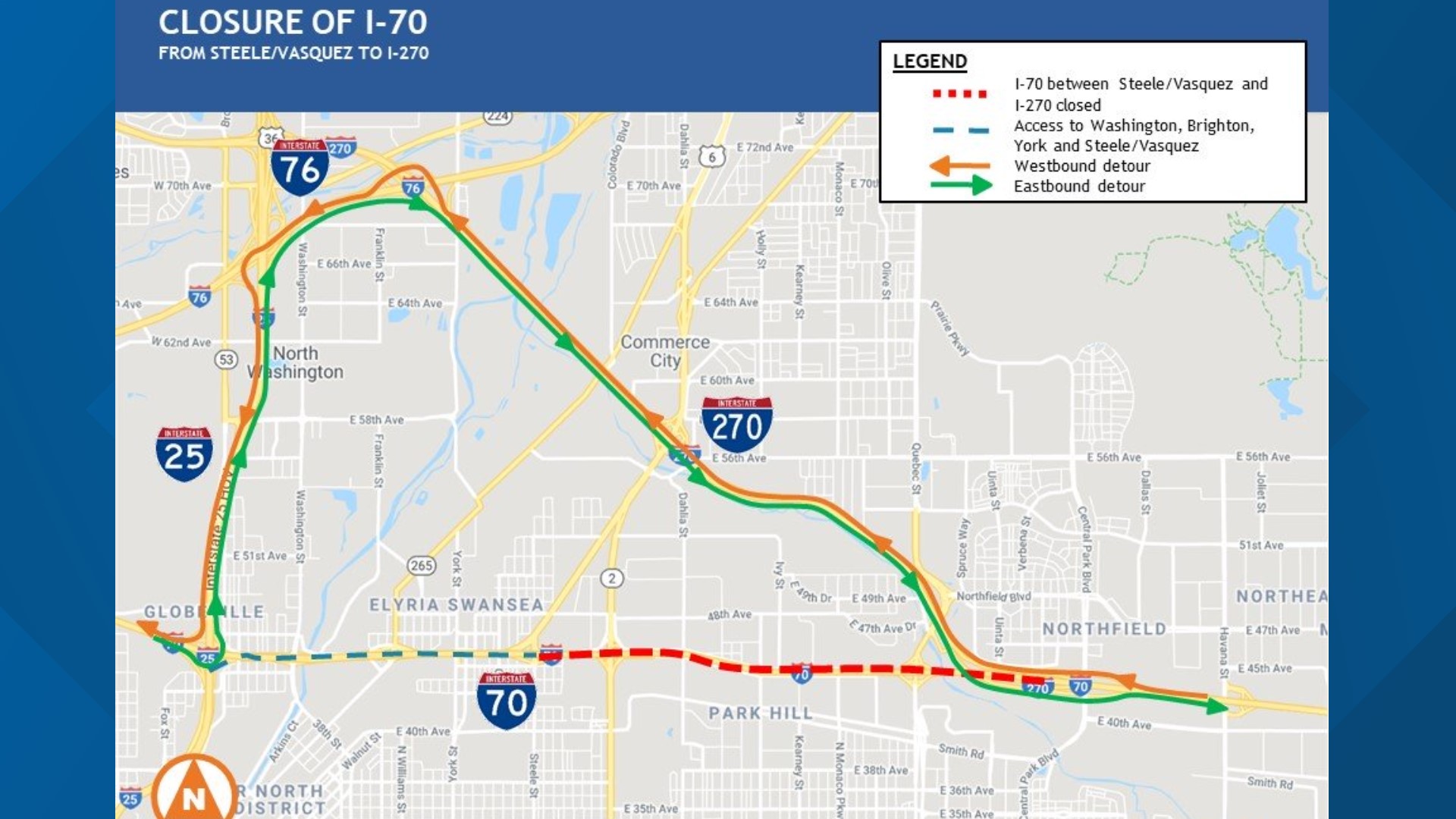 CDOT updates summer construction work on Central 70 project | 9news.com