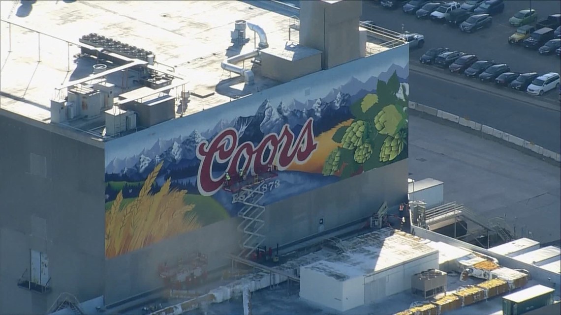 Coors Brewery creates mural in celebration of 150 years in Golden ...