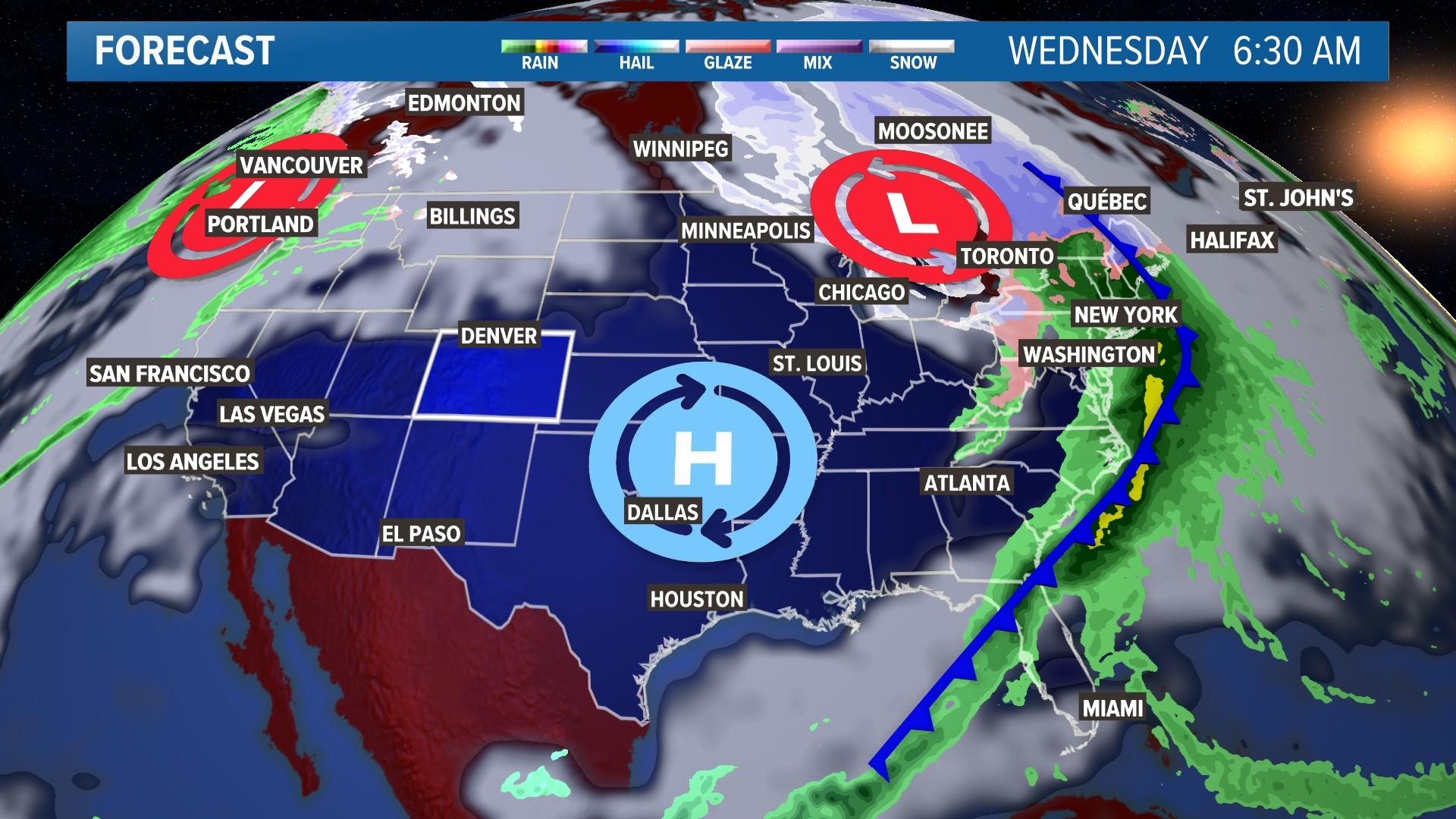Thanksgiving travel weather forecast | 9news.com
