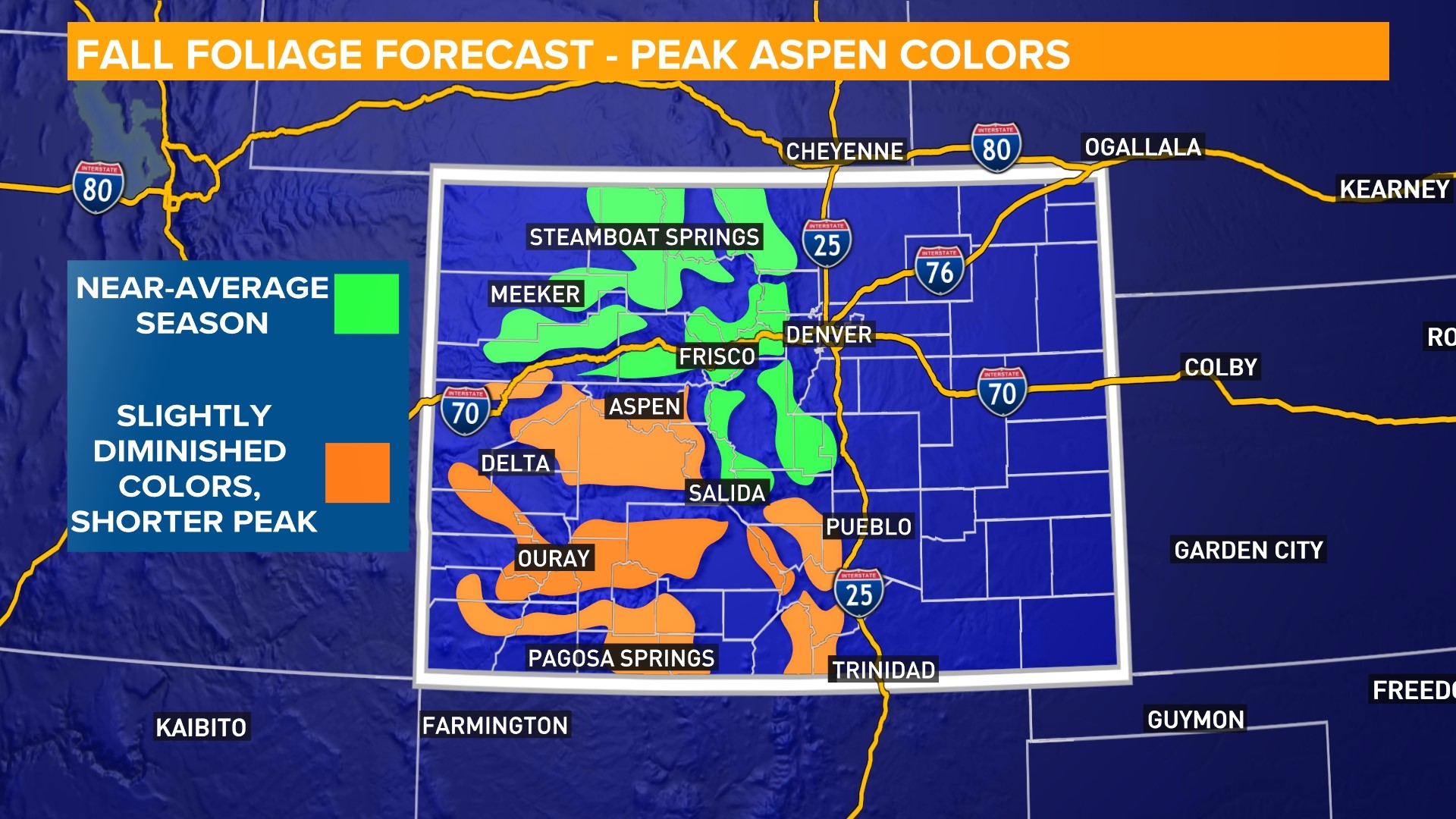 Colorado fall colors 2023 outlook: Better colors north this year ...