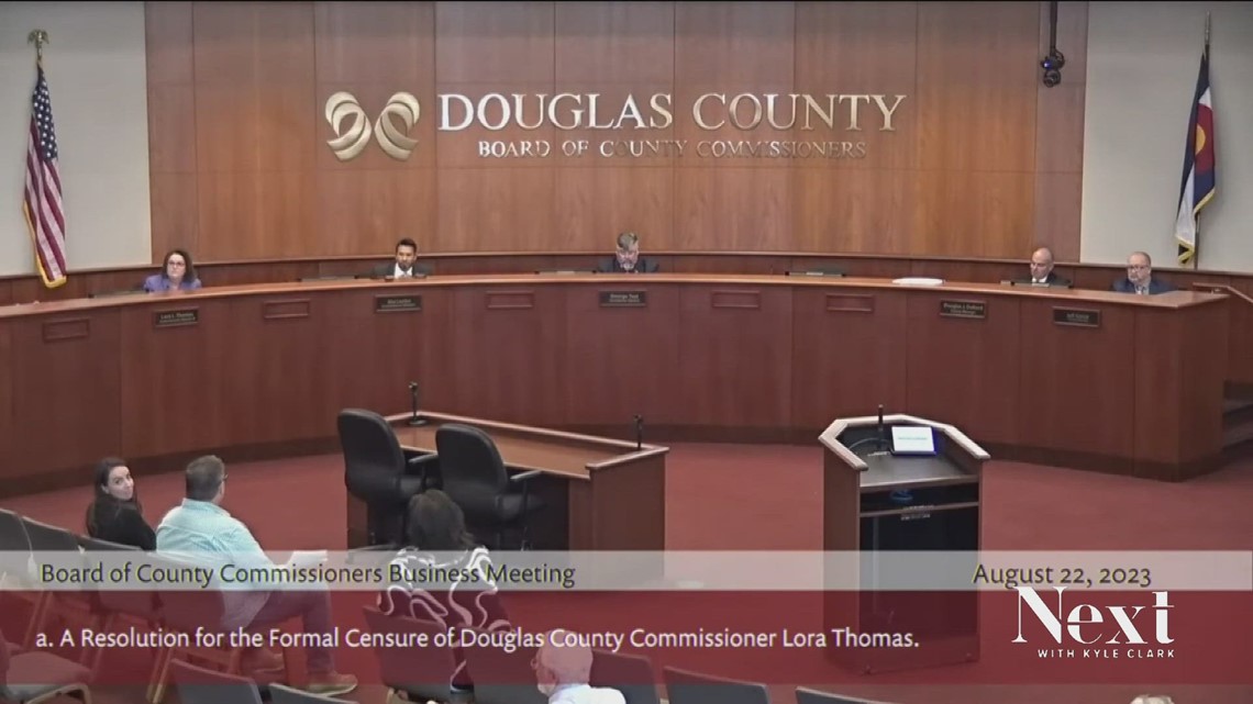 Douglas County Board of Commissioners censures Commissioner Lora Thomas ...