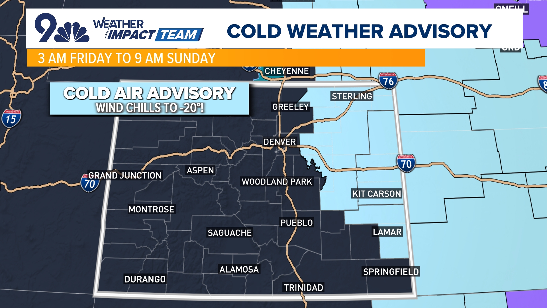 Colorado braces for a frigid weekend as Arctic air brings severe cold ...