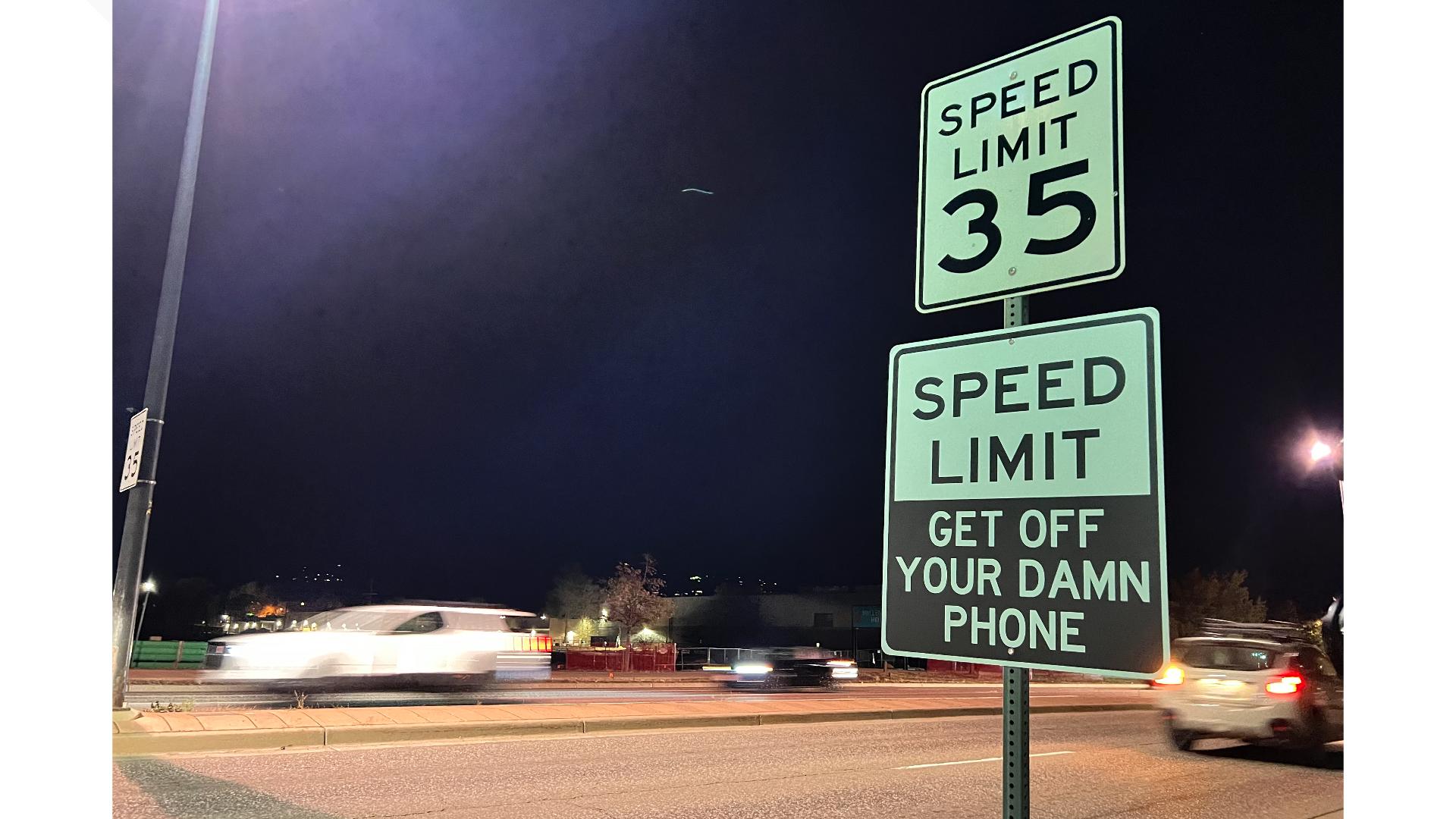 Illegal traffic signs posted in Boulder, city removes them | 9news.com