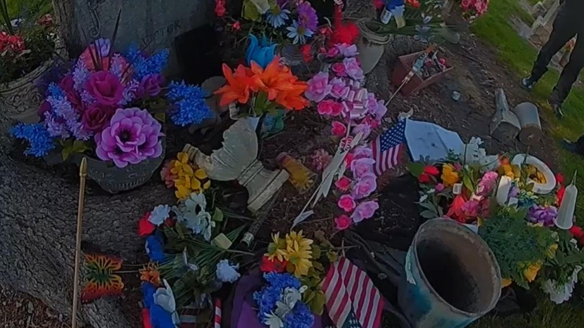 Woman accused of causing damage at Fort Morgan cemetery | 9news.com