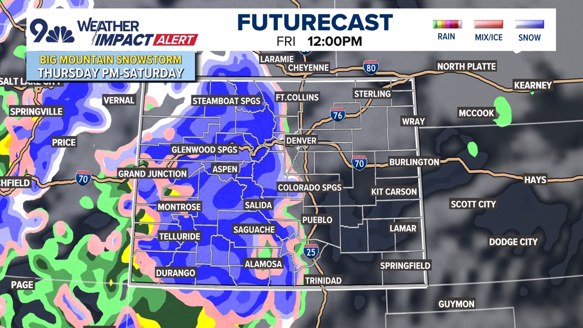 Brutal cold, several inches of snow in Denver, Colorado weather ...