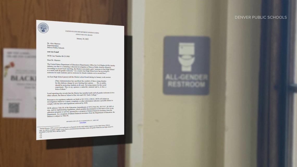 Denver Public Schools pushes back on Title IX bathroom violation finding | 9news.com