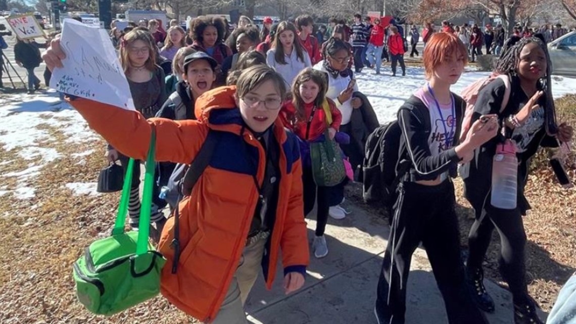 Budget cuts prompt walkout at Denver School of the Arts | 9news.com