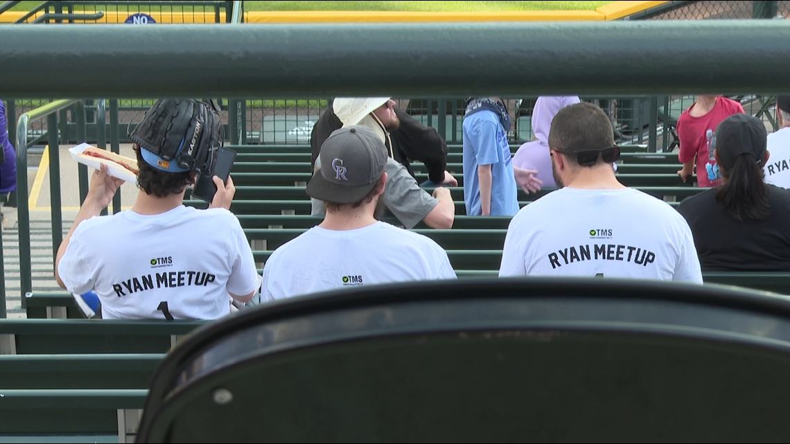 Baseball fans named Ryan unite at Coors Field for Rockies game | 9news.com