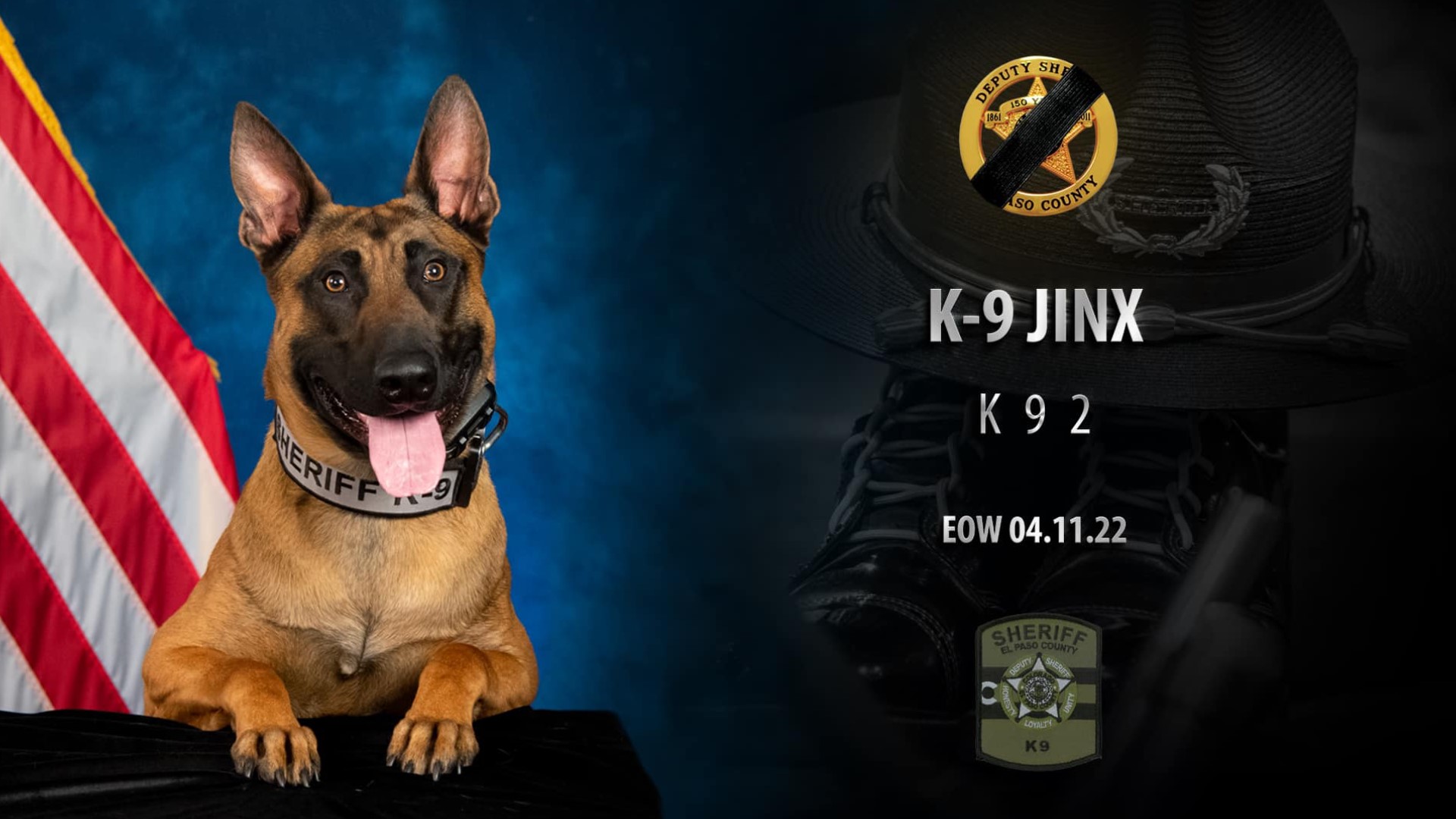 Procession held for Colorado K9 Jinx that died in line of duty | 9news.com