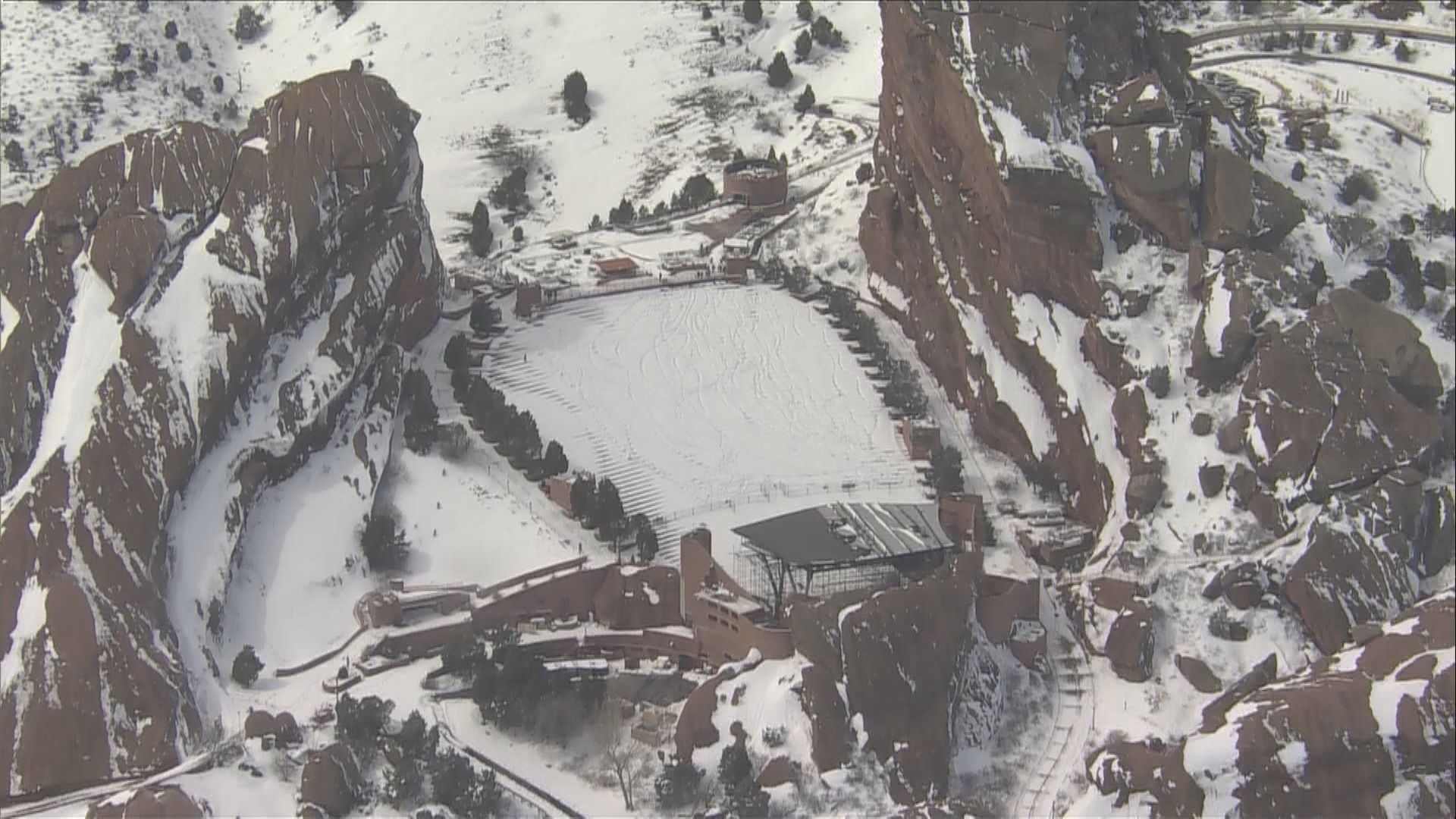 Aerial footage of the March 2021 blizzard in Denver | 9news.com