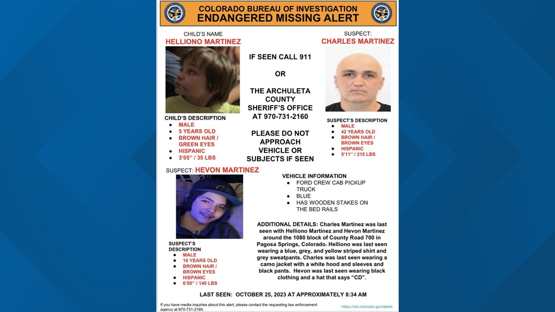 5-year-old missing out of Archuleta County | 9news.com