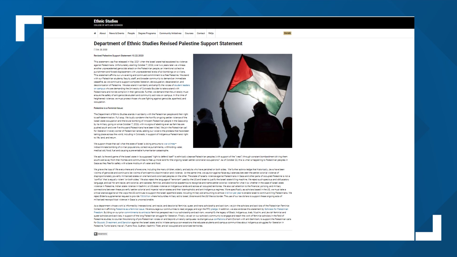 CU Boulder chancellor calls department's statement antisemitic, but ...
