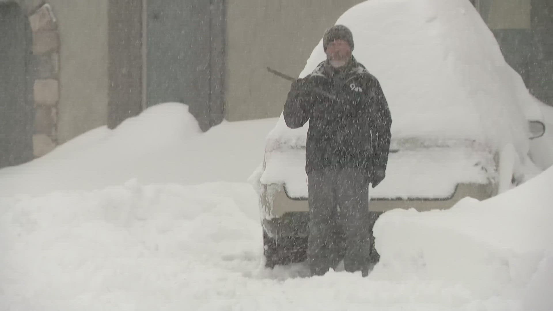Foothills seeing high snow totals from March storm | 9news.com