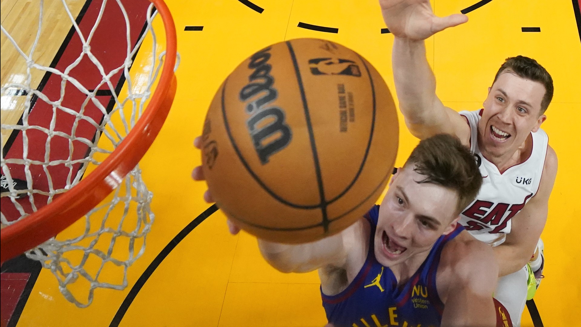 Christian Braun turns heads during NBA Finals Game 3 | 9news.com