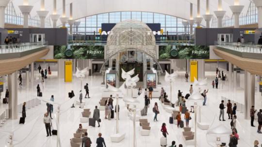 Triple escalator closes at Denver airport for 10 months | 9news.com