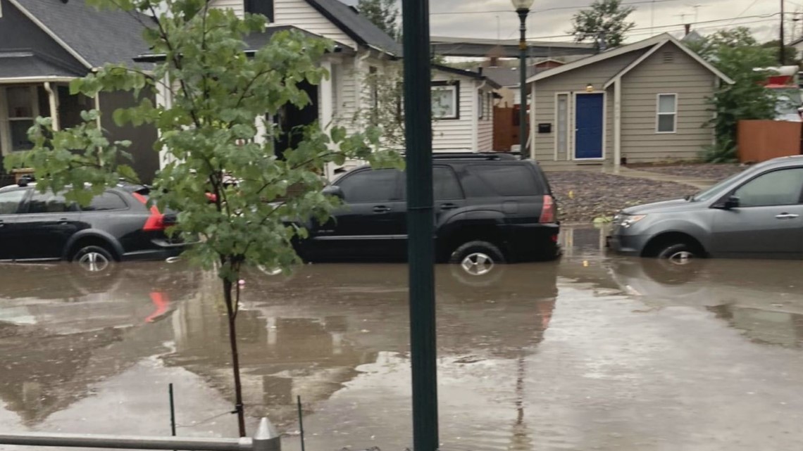 Denver's Globeville neighborhood impacted by flooding | 9news.com