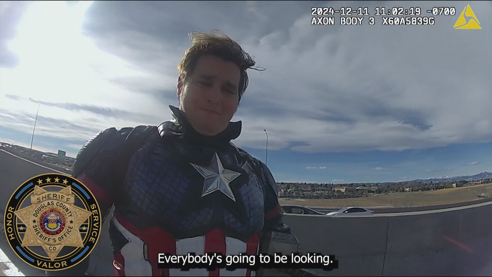 'Captain America' was on his way to a Children's Hospital holiday ...