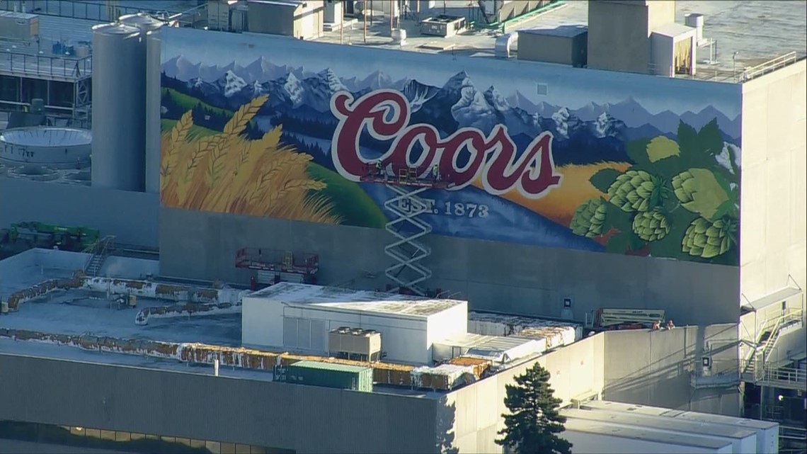 Coors Brewery creates mural in celebration of 150 years in Golden ...