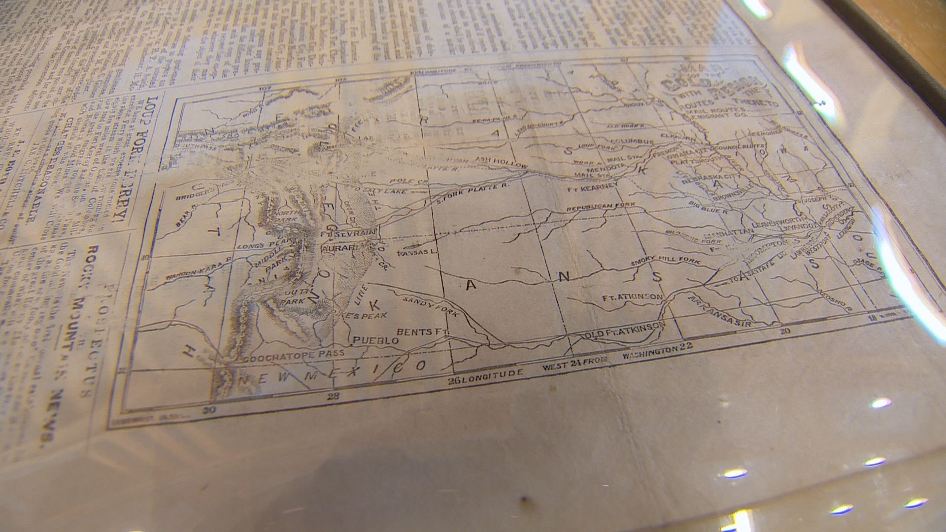 Gold rush maps show early history of Colorado | 9news.com