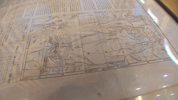 Gold rush maps show early history of Colorado | 9news.com