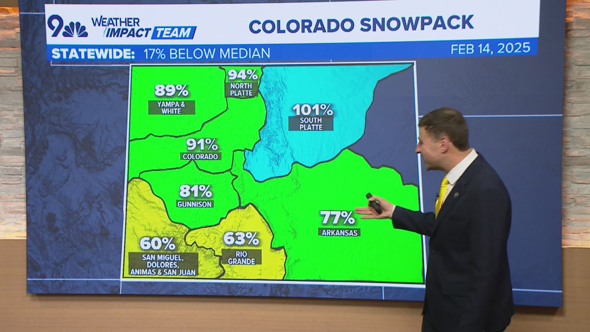 Heavy snow offers snowpack relief to southern Colorado mountains | 9news.com