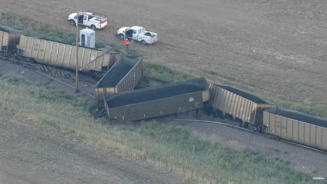 Train derailment east of the Denver metro area near Bennett | 9news.com