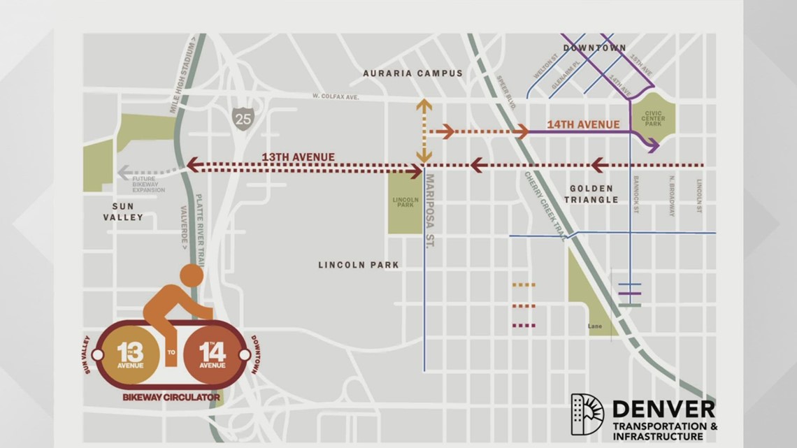 Denver introduces new protected bike lane | 9news.com