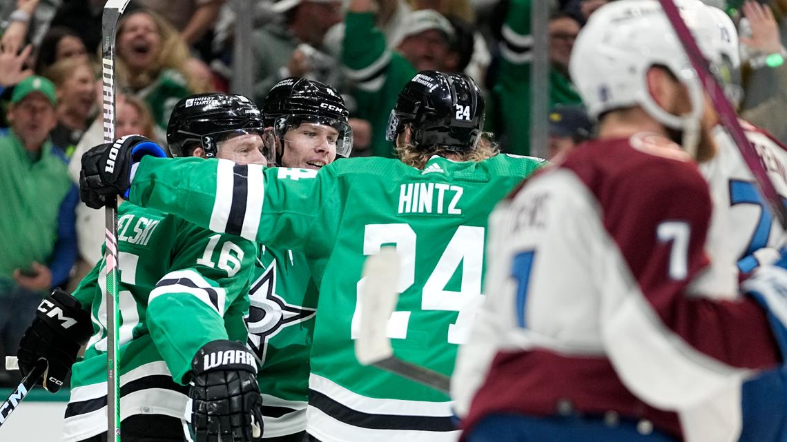 Stars beat Avs 5-3 in Game 2 | 9news.com