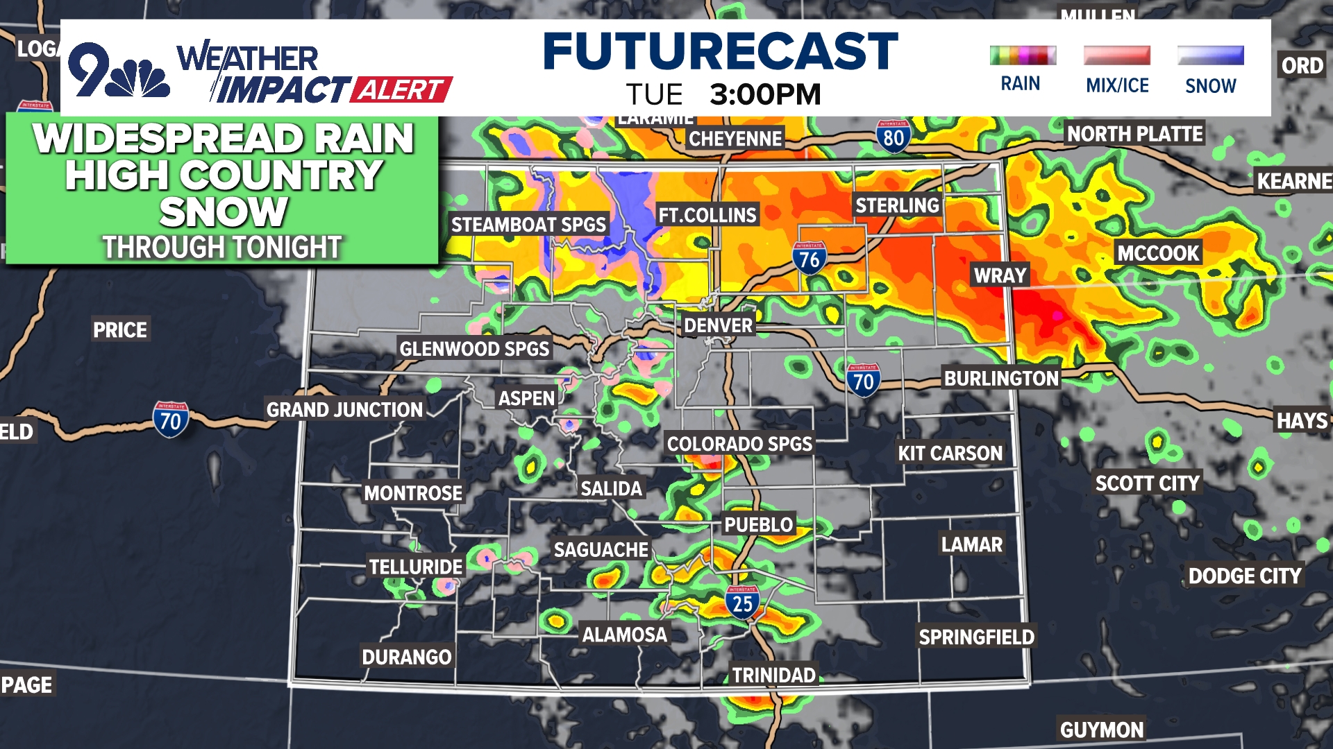 Cold front brings rain and snow to Colorado: Latest Denver forecast ...