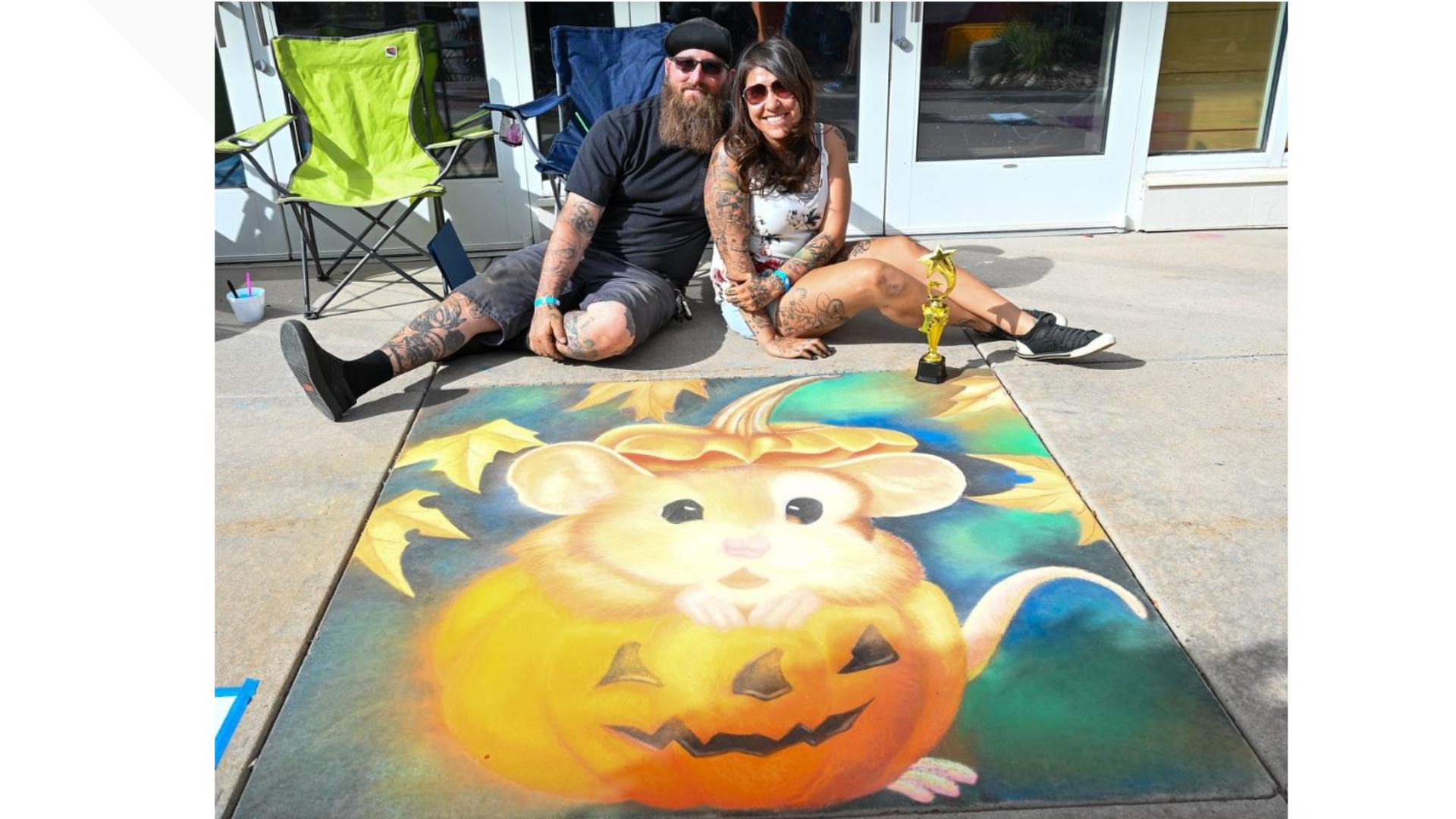 Chalk artists create vibrant murals at SouthGlenn festival | 9news.com