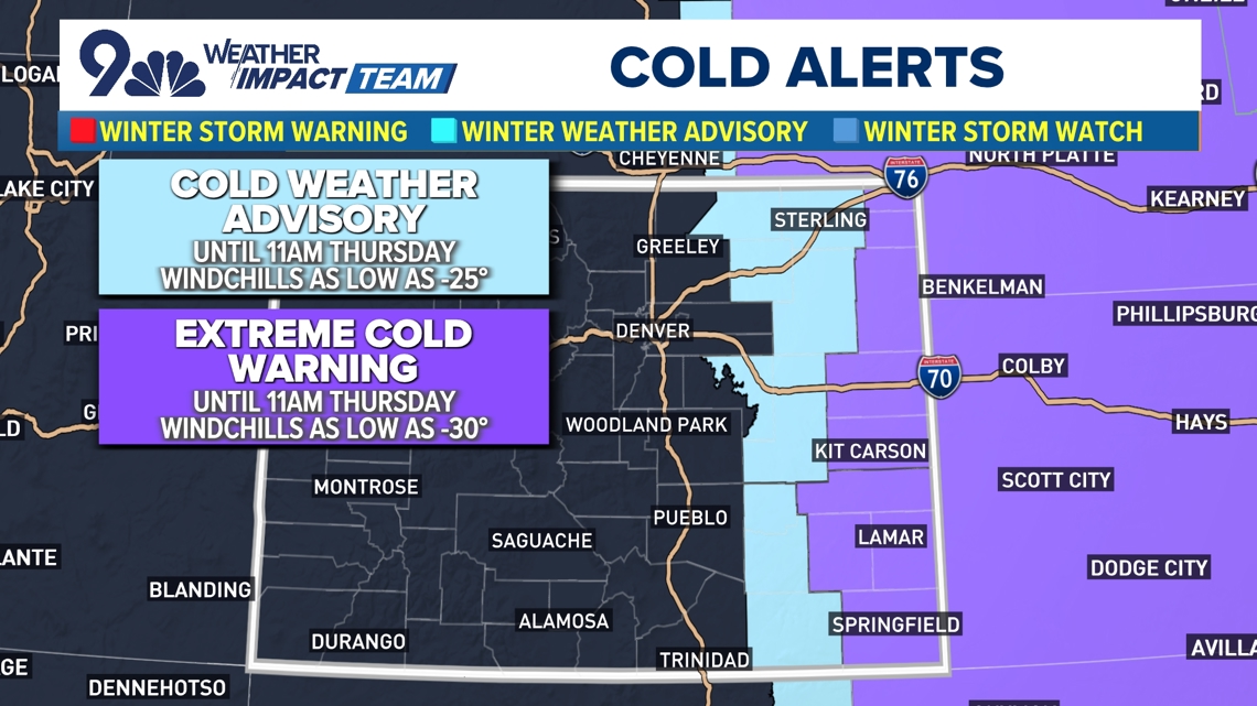 Eastern Colorado school districts close during extreme cold ...