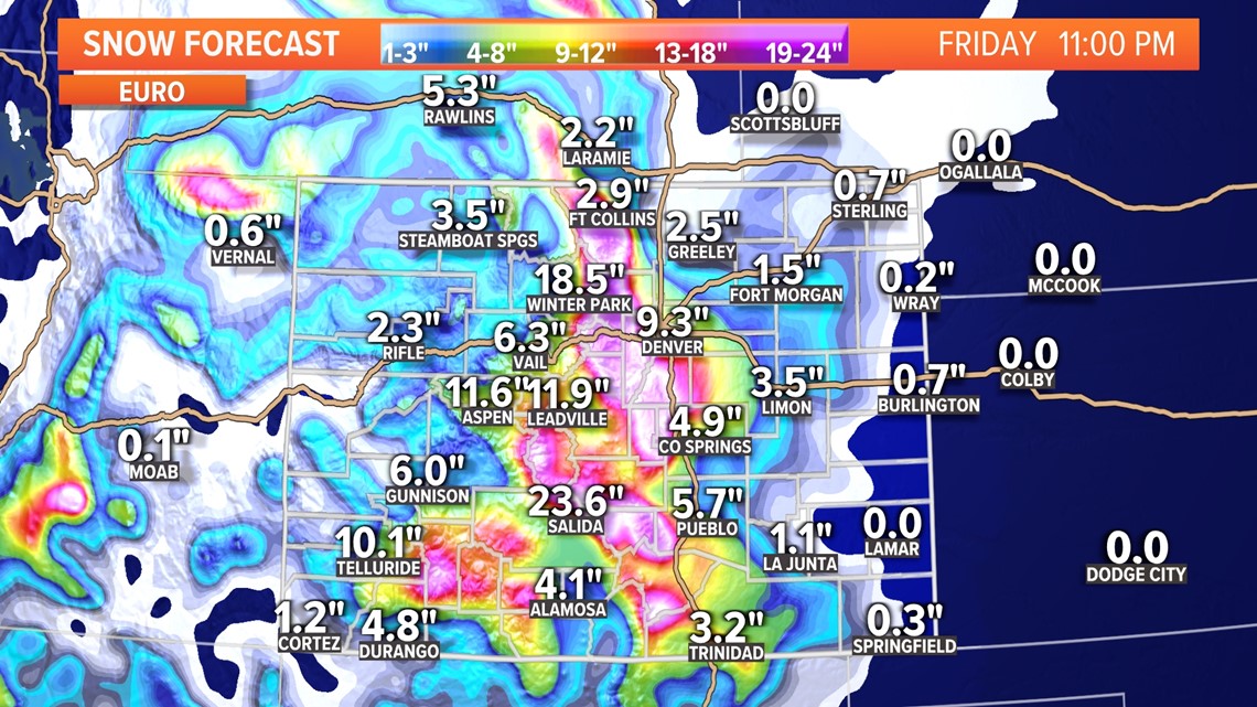 What to know about the winter storm forecast to impact Colorado | 9news.com