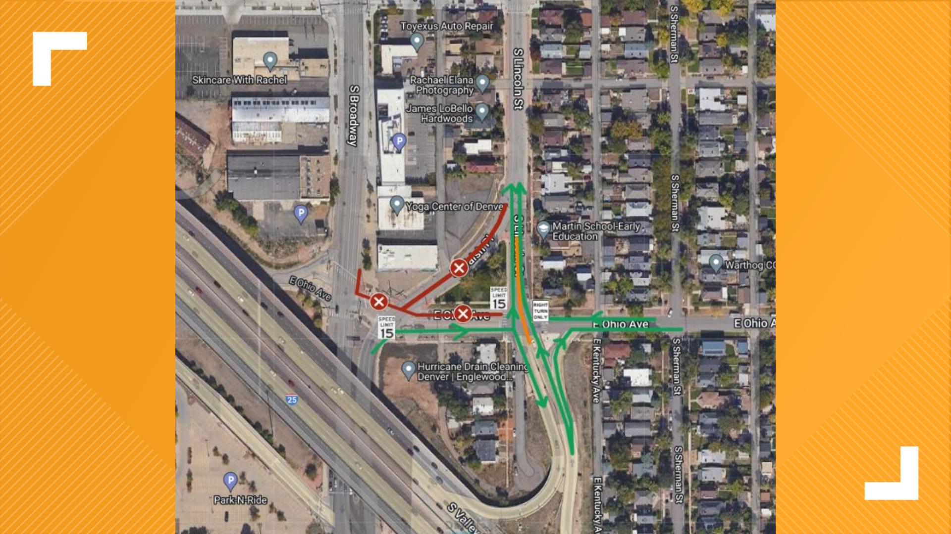 Broadway and I-25 project in Denver: Detours in place for new ...