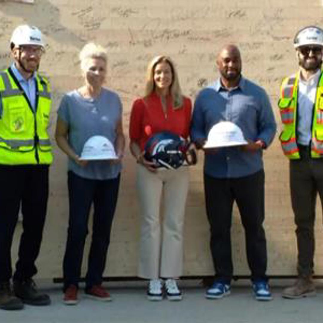 Denver Broncos celebrate new training facility construction milestone ...