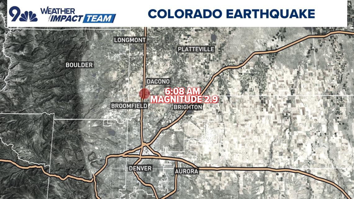 Small earthquake reported north of Denver, Colorado on Friday | 9news.com