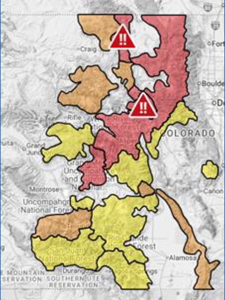 First avalanche warnings of season issued in Colorado | 9news.com