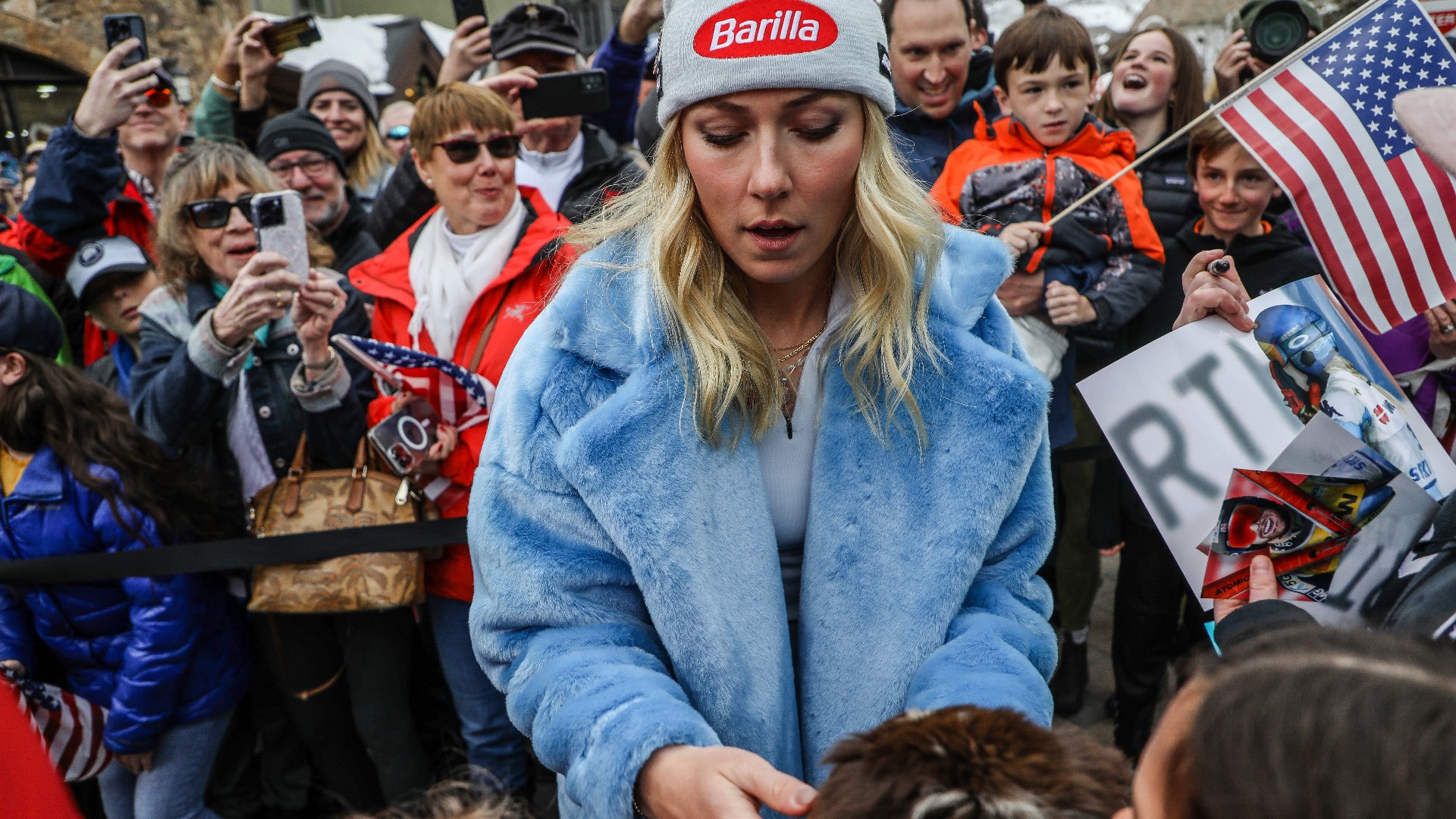Mikaela Shiffrin welcomed home to Vail with celebration | 9news.com