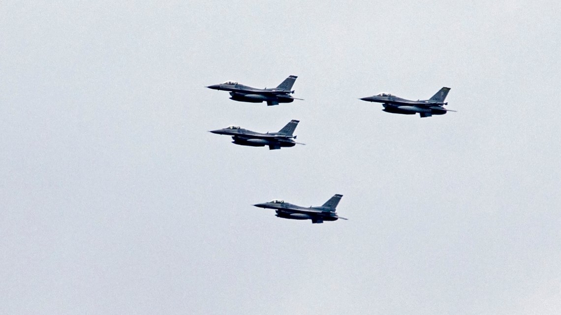 WATCH: Airplane parade flies over Denver metro area on May 14 | 9news.com