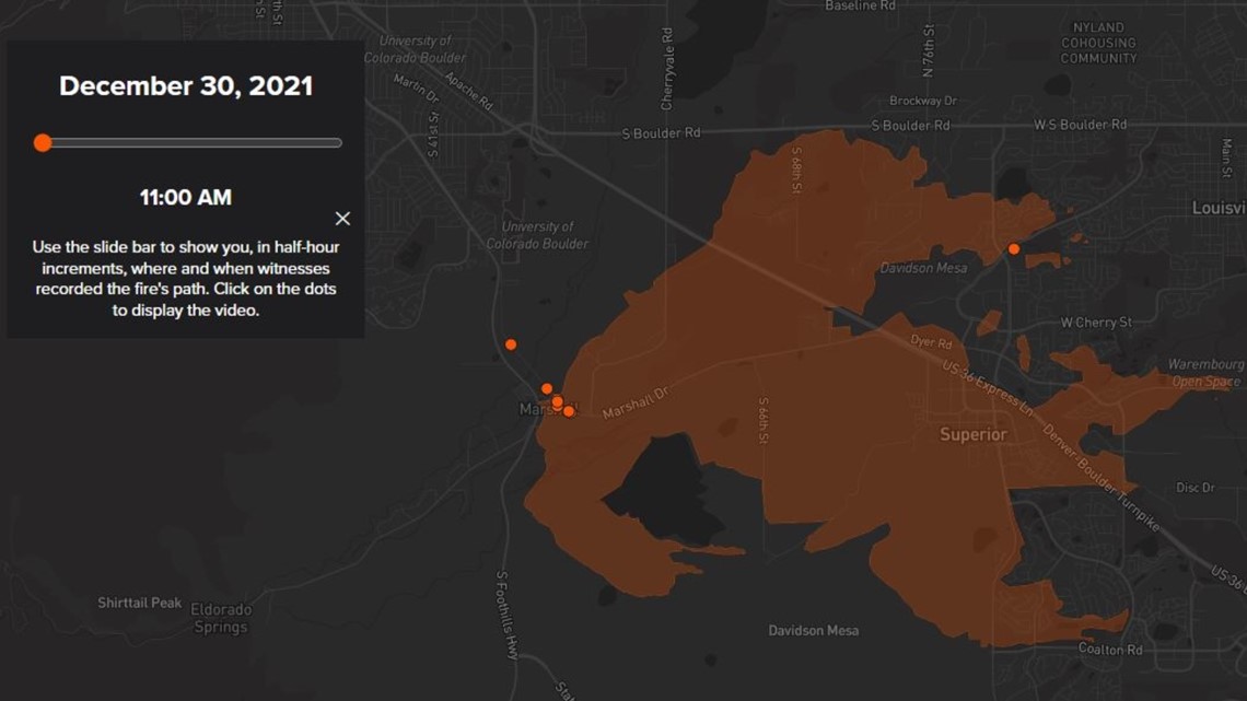 How to use the Marshall Fire Map website | 9news.com